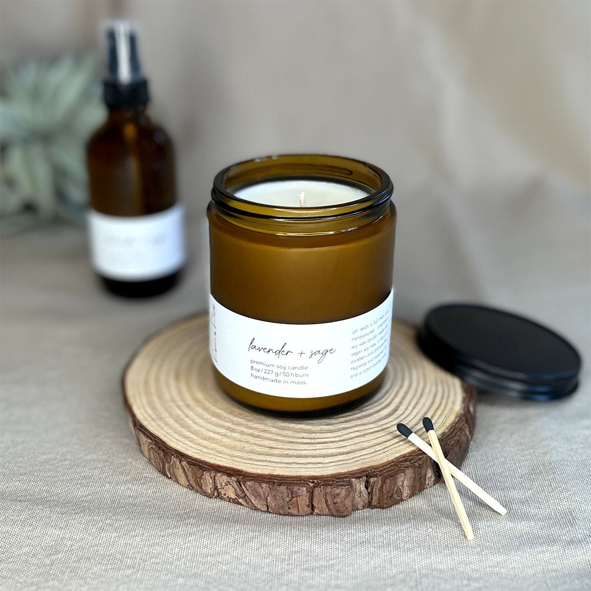 Fern x Flow Lavender + Sage Candle + Spray Bundle